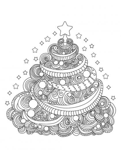 Christmas coloring pages for Adults