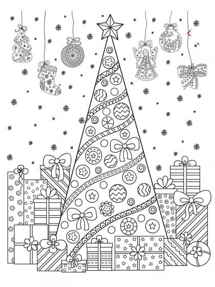 Christmas coloring pages for Adults