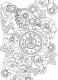 Clock coloring pages for Adults