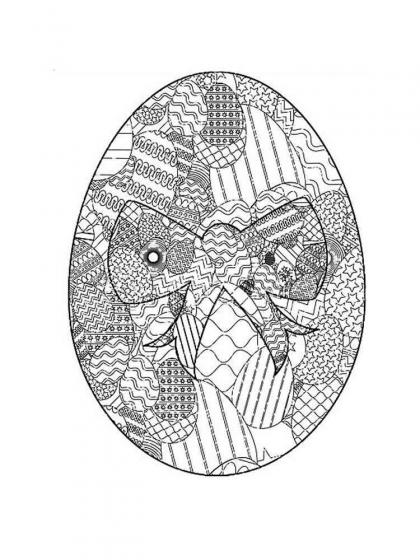 Easter Egg coloring pages for Adults