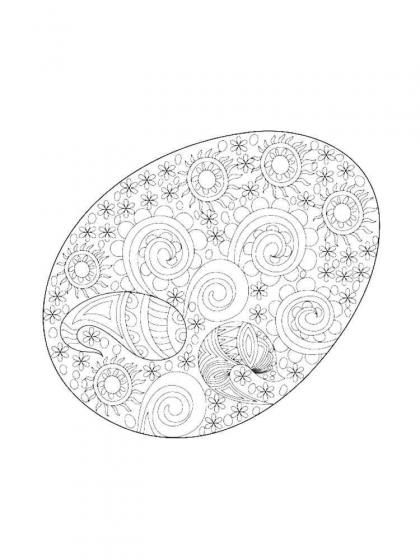 Easter Egg coloring pages for Adults