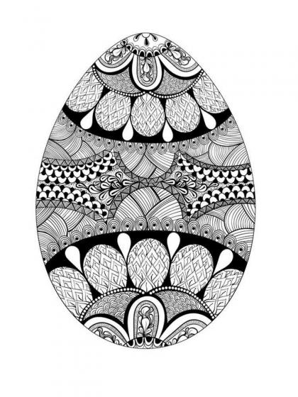 Easter Egg coloring pages for Adults