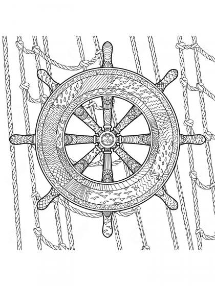 Marine Handwheel coloring pages for Adults