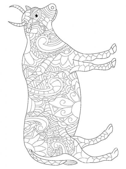 Cow coloring pages for Adults
