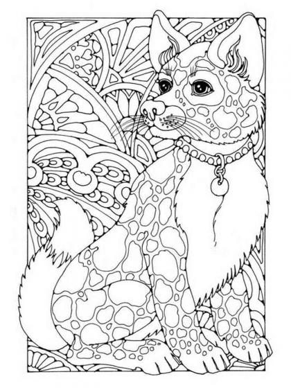Dogs coloring pages for Adults