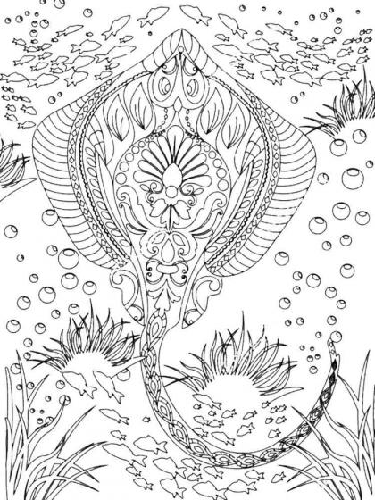 Ray coloring pages for Adults