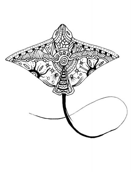 Ray coloring pages for Adults