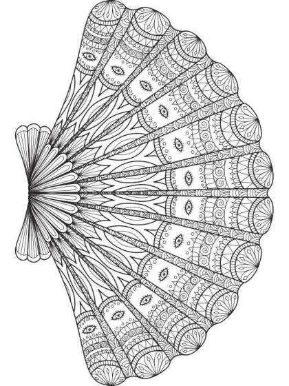 Shell coloring pages for Adults